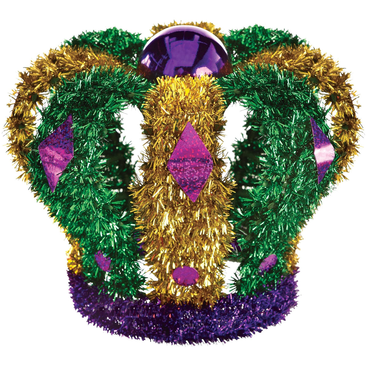 Mardi Gras Tinsel Crown – Party America