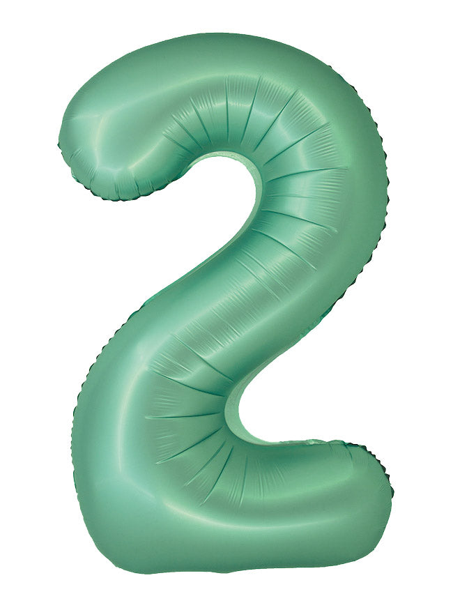 Jumbo Matte Mint Number 2 Balloon – Party America