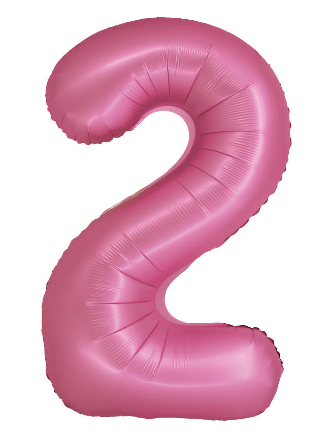 Jumbo Matte Pink Number 2 Balloon – Party America