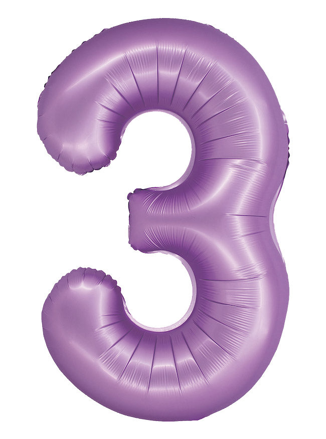 Jumbo Matte Purple Number 3 Balloon – Party America