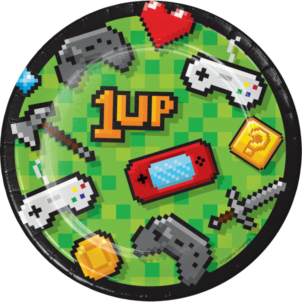 Gaming Party Dessert Plates 8ct – Party America