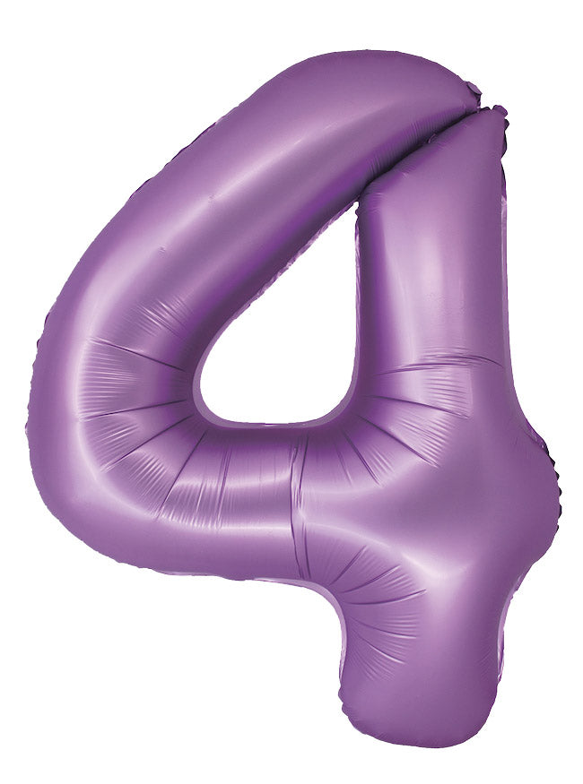 Jumbo Matte Purple Number 4 Balloon – Party America