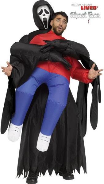 Adult Ghost Face Piggyback Inflatable Costume #444 – Party America