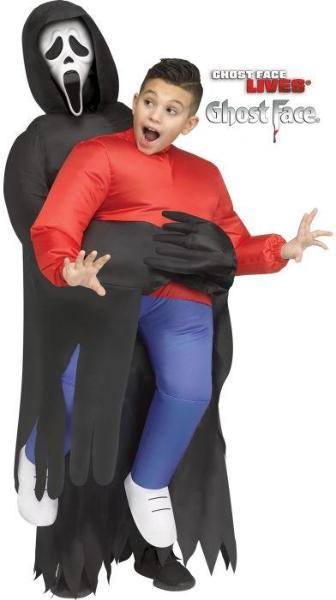 Child Ghost Face Piggyback Inflatable Costume #444 – Party America