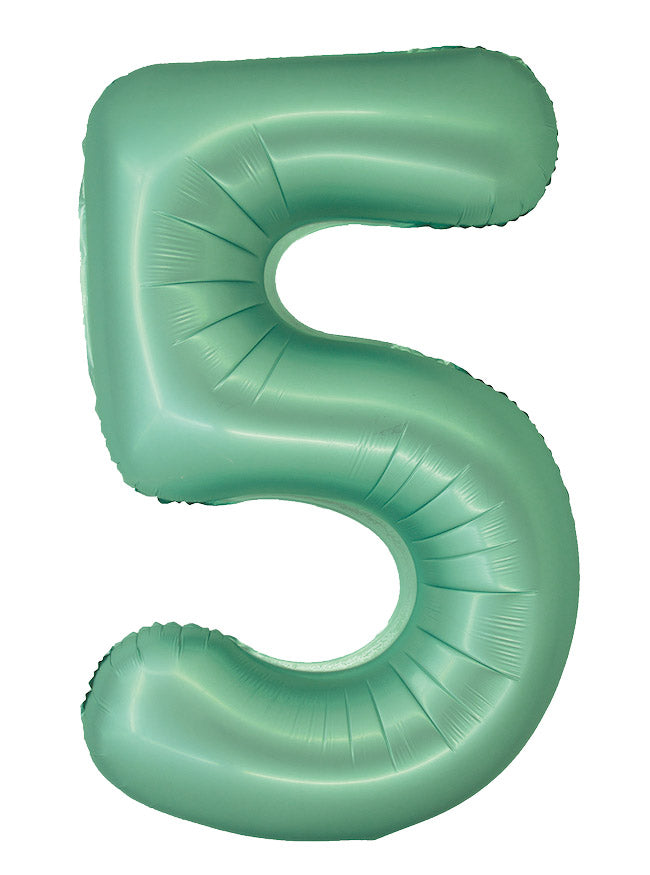 Jumbo Matte Mint Number 5 Balloon – Party America