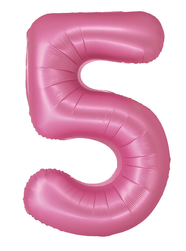 Jumbo Matte Pink Number 5 Balloon – Party America