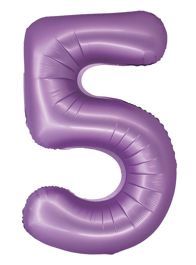 Jumbo Matte Purple Number 5 Balloon – Party America