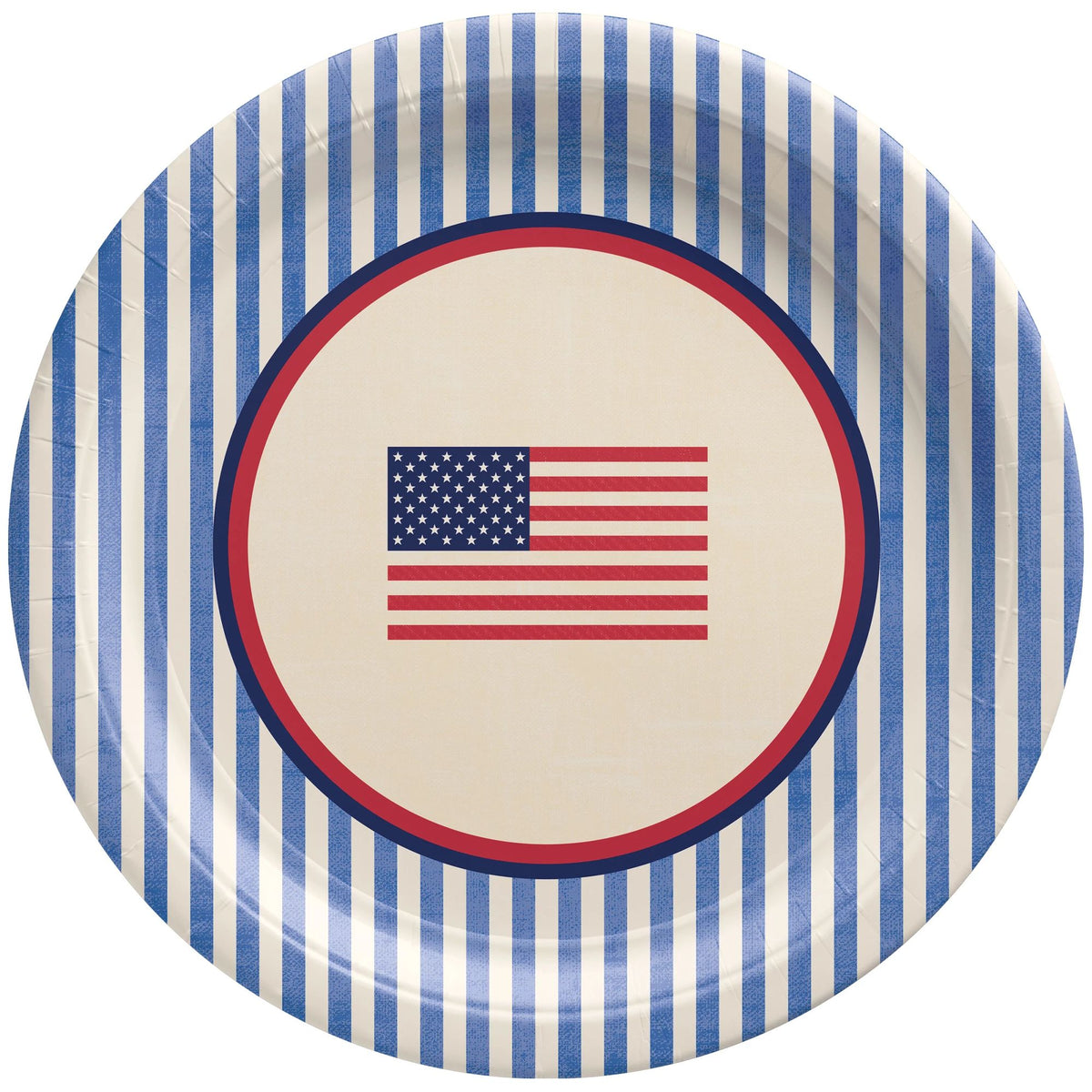 Americana Stripe Lunch Plates – Party America