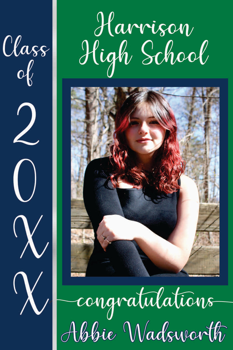 Harrison High School Graduation Easel Sign 24" x 36" GES04 – Party America