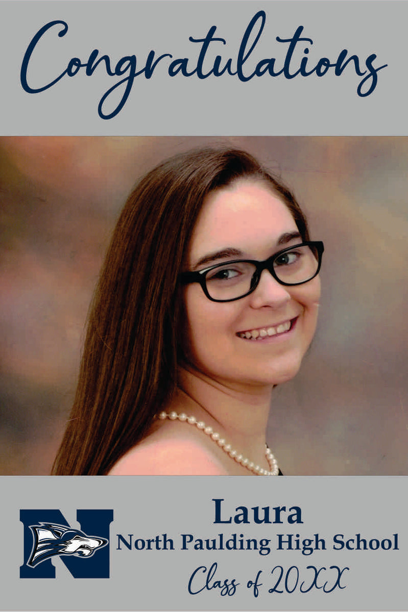 North Paulding High School Graduation Easel Sign 24" x 36" GES05 ...