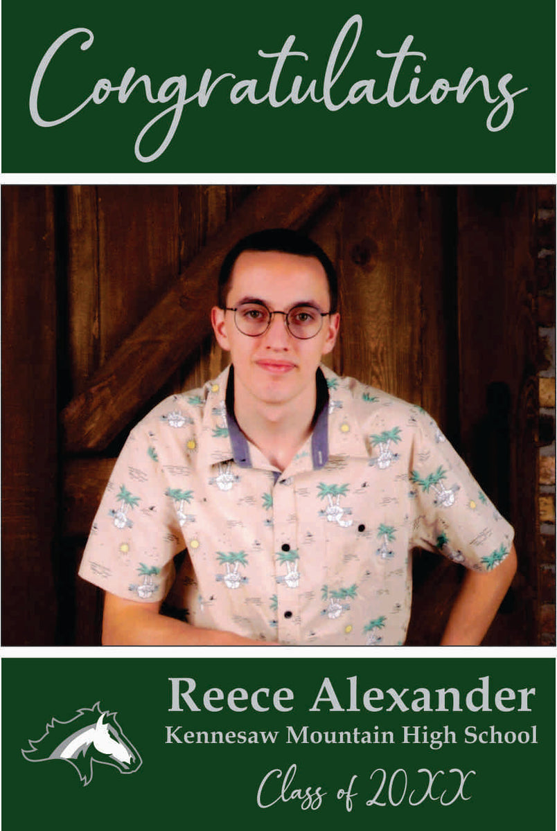 Kennesaw Mountain High School Graduation Easel Sign 24" x 36" GES05 ...