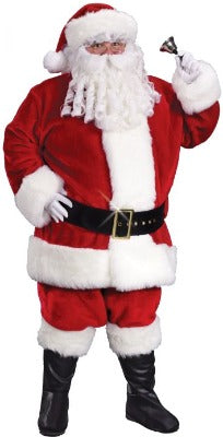 Regency Plush Crimson Santa Suit -Standard Size (40-48) – Party America