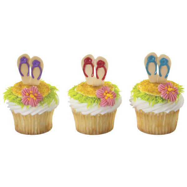 Flip Flop Cupcake Picks 12ct – Party America
