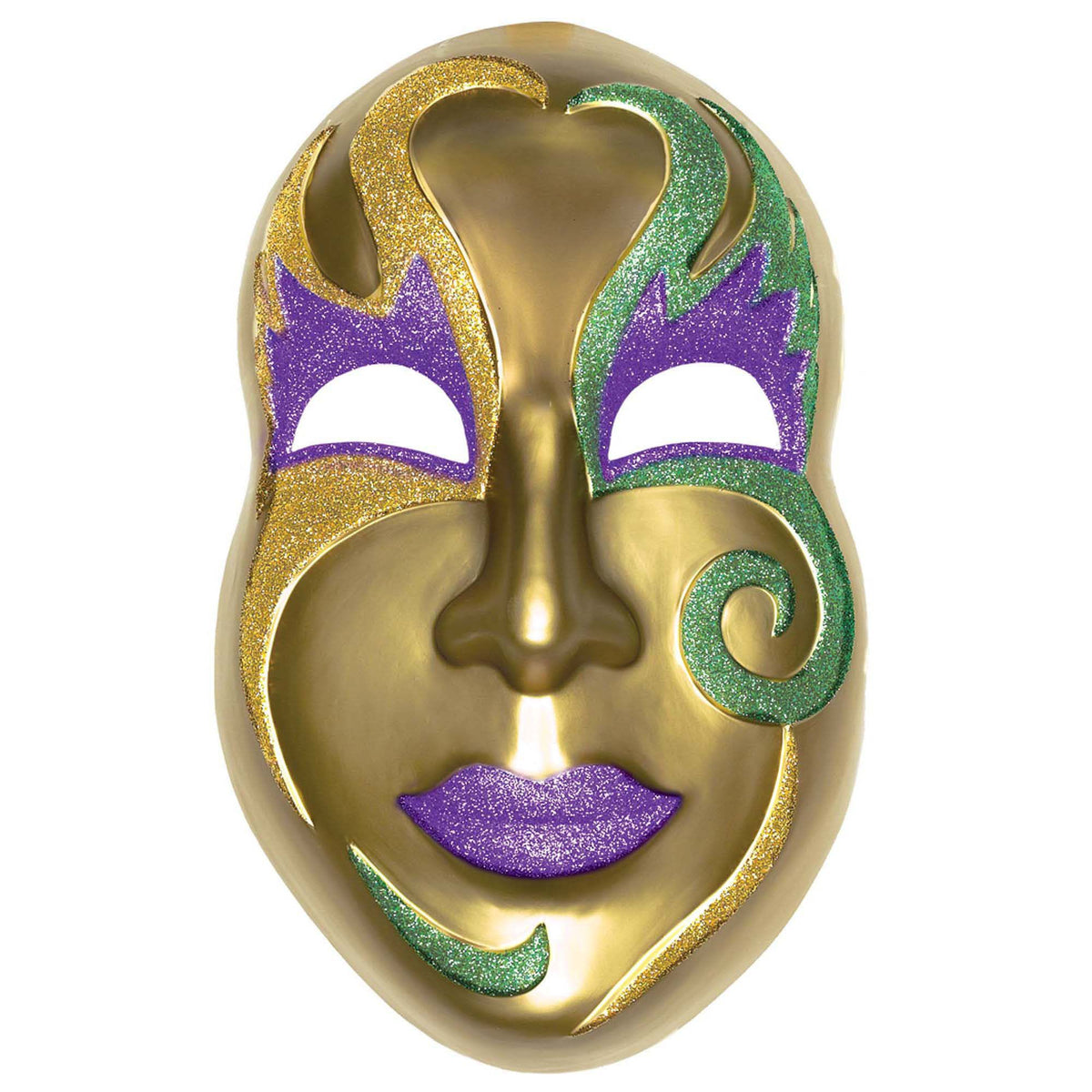 Mardi Gras Jumbo Face Mask Decoration – Party America