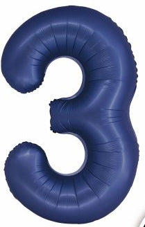 Jumbo Matte Blue Number 3 Balloon – Party America