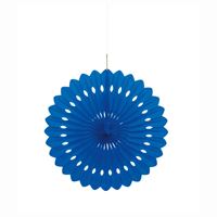 Royal Blue Solid 16" Tissue Paper Fan – Party America