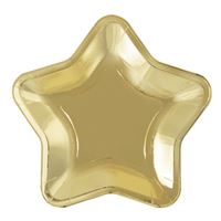 Modern Christmas Star Shaped Plates – Party America