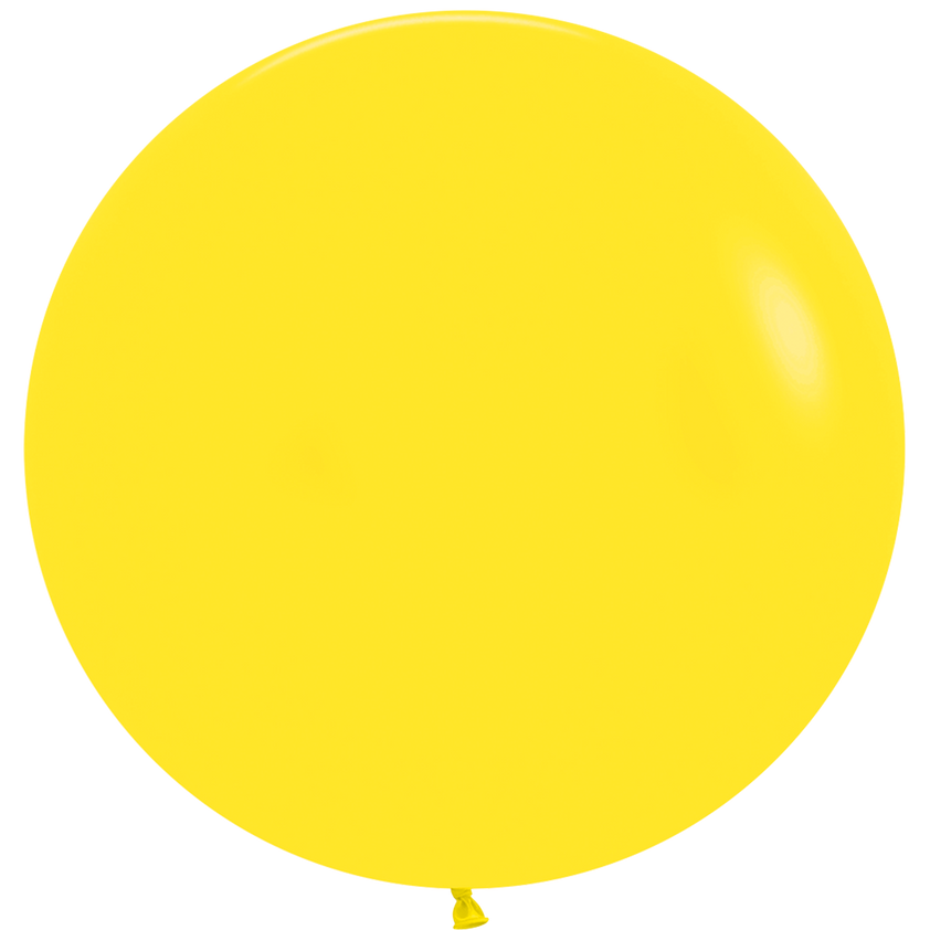 Inflated Yellow Latex Balloon – Party America