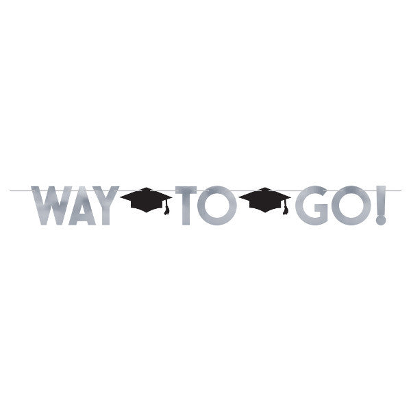 Way To Go Graduation Letter Banner – Party America