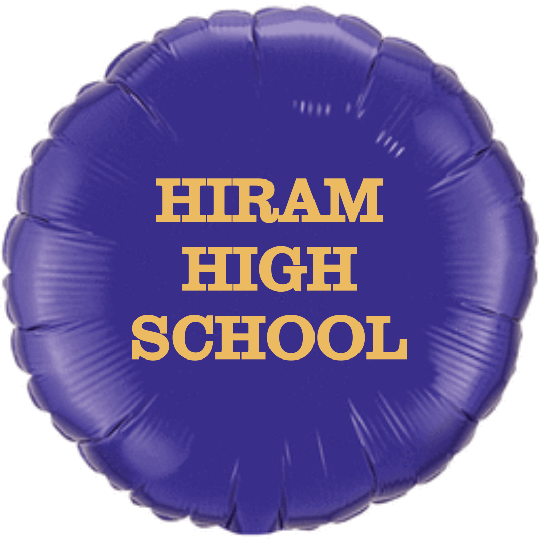 Hiram High School 18" Foil Name Balloon – Party America