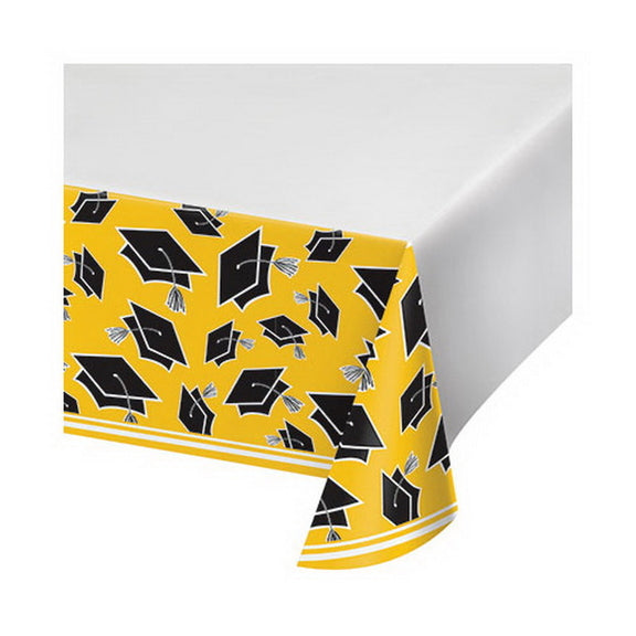 Grad Cap Yellow Tablecover – Party America