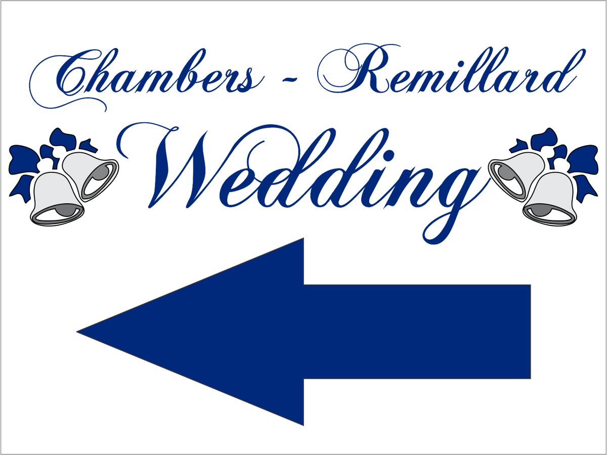 Wedding Bells Custom 18" X 24" Lawn Sign – Party America